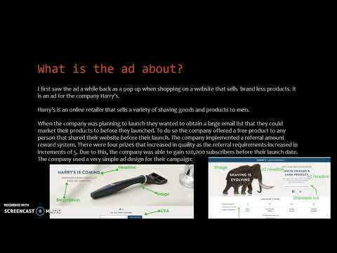 PSYC 107: Psychology Advertisement Assignment- Harry's and the norm of reciprocity