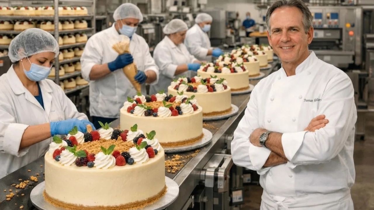 Inside the Cheesecake Factory: Thomas Keller’s Silky Cream Cheese Classic (Full Process)