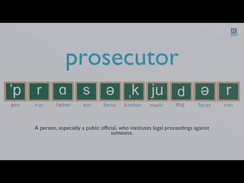 How to pronounce prosecutor ?