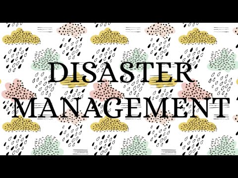 Disaster management| Disaster management cycle | Role of NDRF....