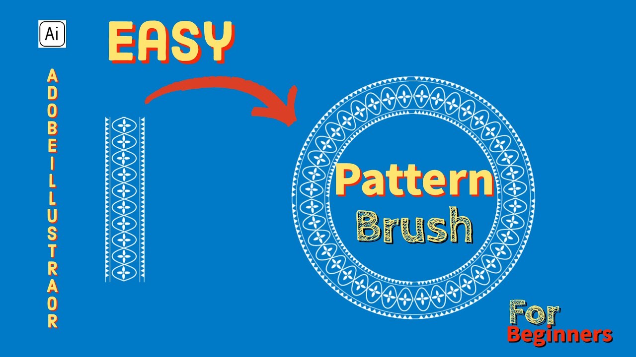 How to make a seamless pattern brush in illustrator | Adobe illustrator Tutorial | Design Tutorial
