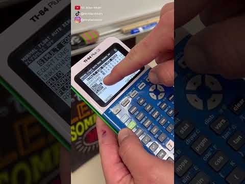 TI-84 Plus Tips and Tricks: Simultaneous Equation Solver #maths #teacher #algebra #tips #hacks