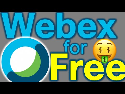 How To Get Cisco Webex for Free!!