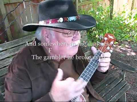 THE GAMBLER for the UKULELE : UKULELE LESSON / TUTORIAL by "UKULELE MIKE"