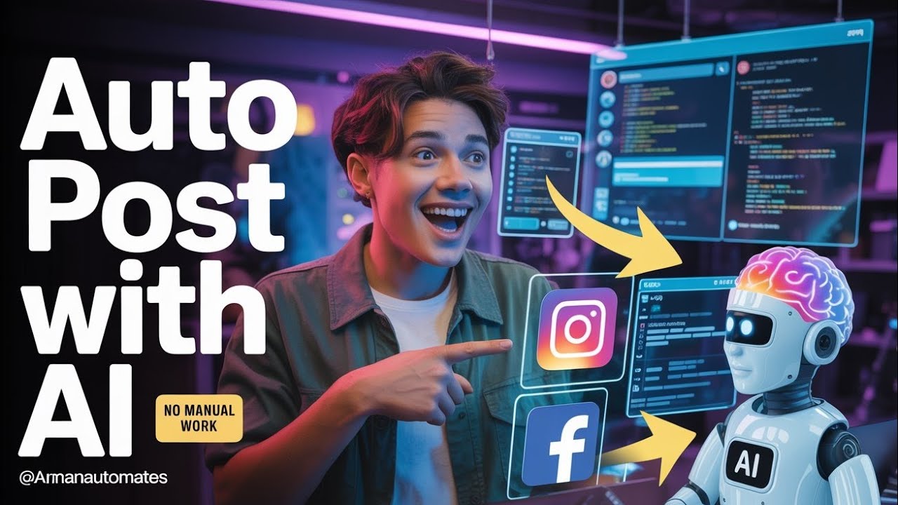 Social Media Automation With AI | Auto Post Using Meta Graph API & GitHub