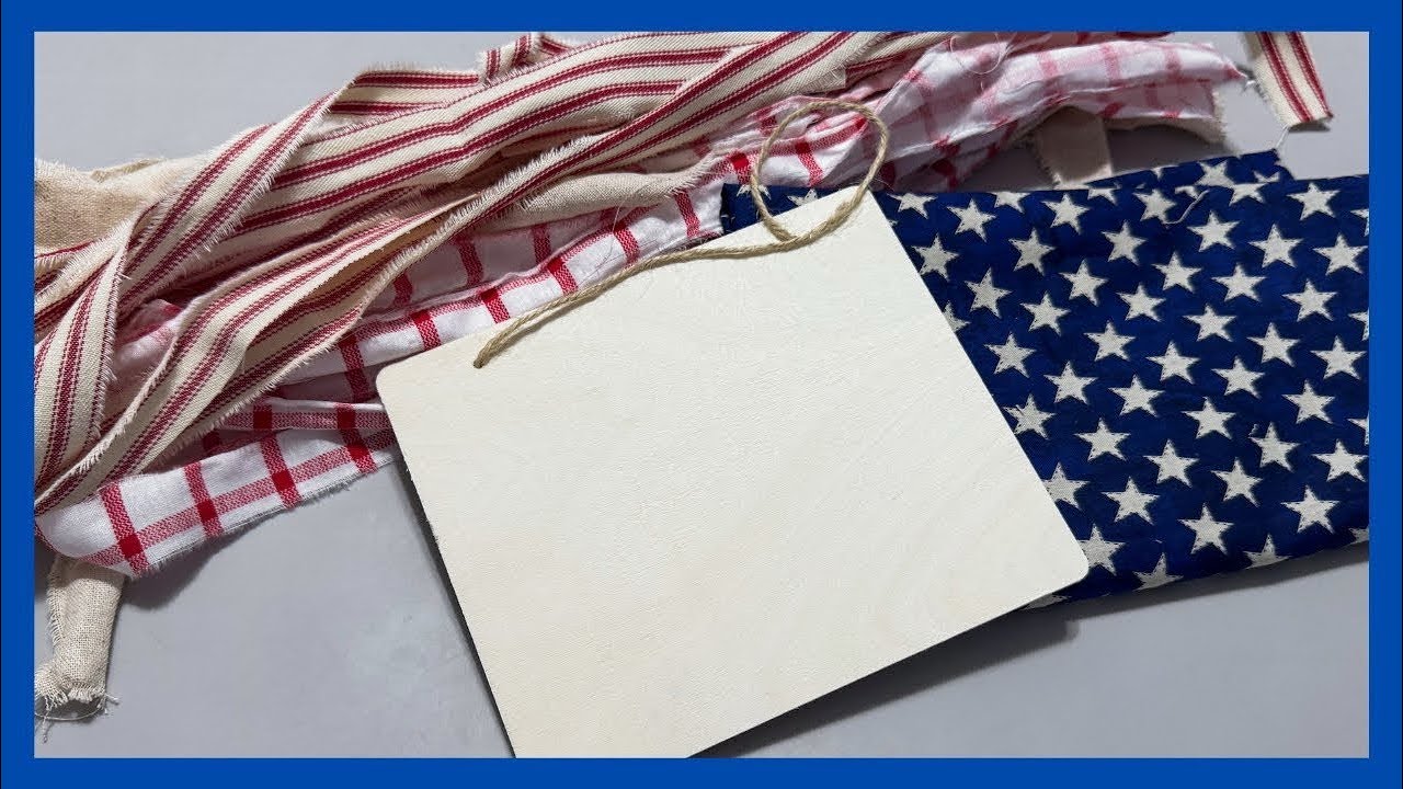 Patriotic Rag Flag DIY || Americana Decor DIY || Just 1 Quick Craft