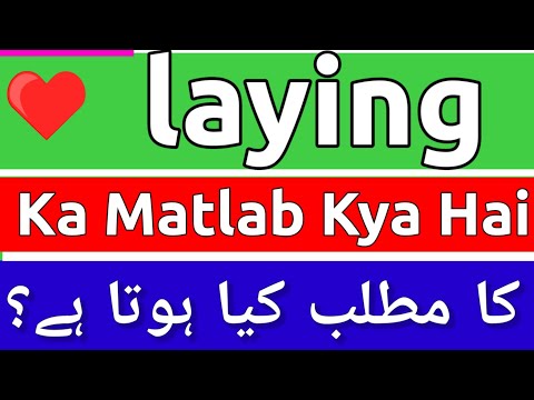 Laying Meaning In Urdu | Laying Ka Matlab Kya Hota Hai | Laying Meaning | Laying Ka Matlab Kya Hai
