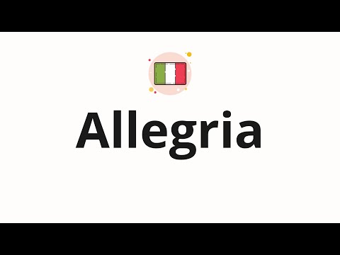 How to pronounce Allegria