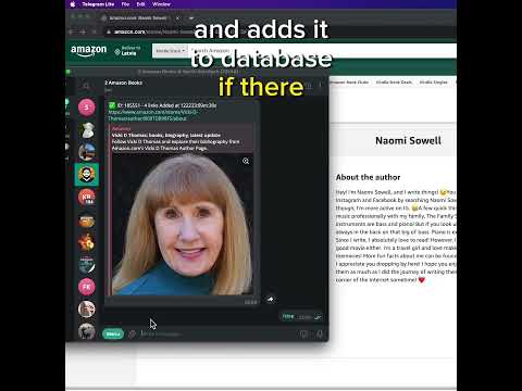 Bot to Parse Amazon Books website and save all authors who have emails / websites in Excel file