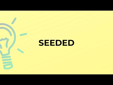 What is the meaning of the word SEEDED?