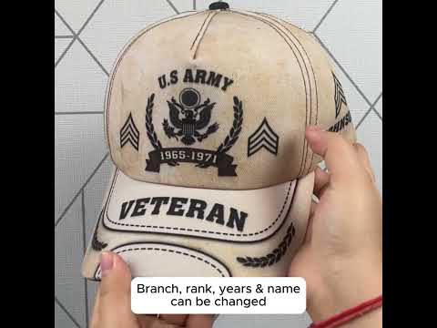 Honor Veterans with this Classic Cap! 🇺🇸✨ #shorts #veteran #military #veterans #usarmy #usaf #usnavy