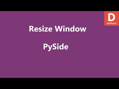 PySide Python Resize Window