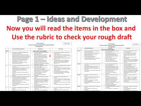 Section 5 - How to read a Rubric