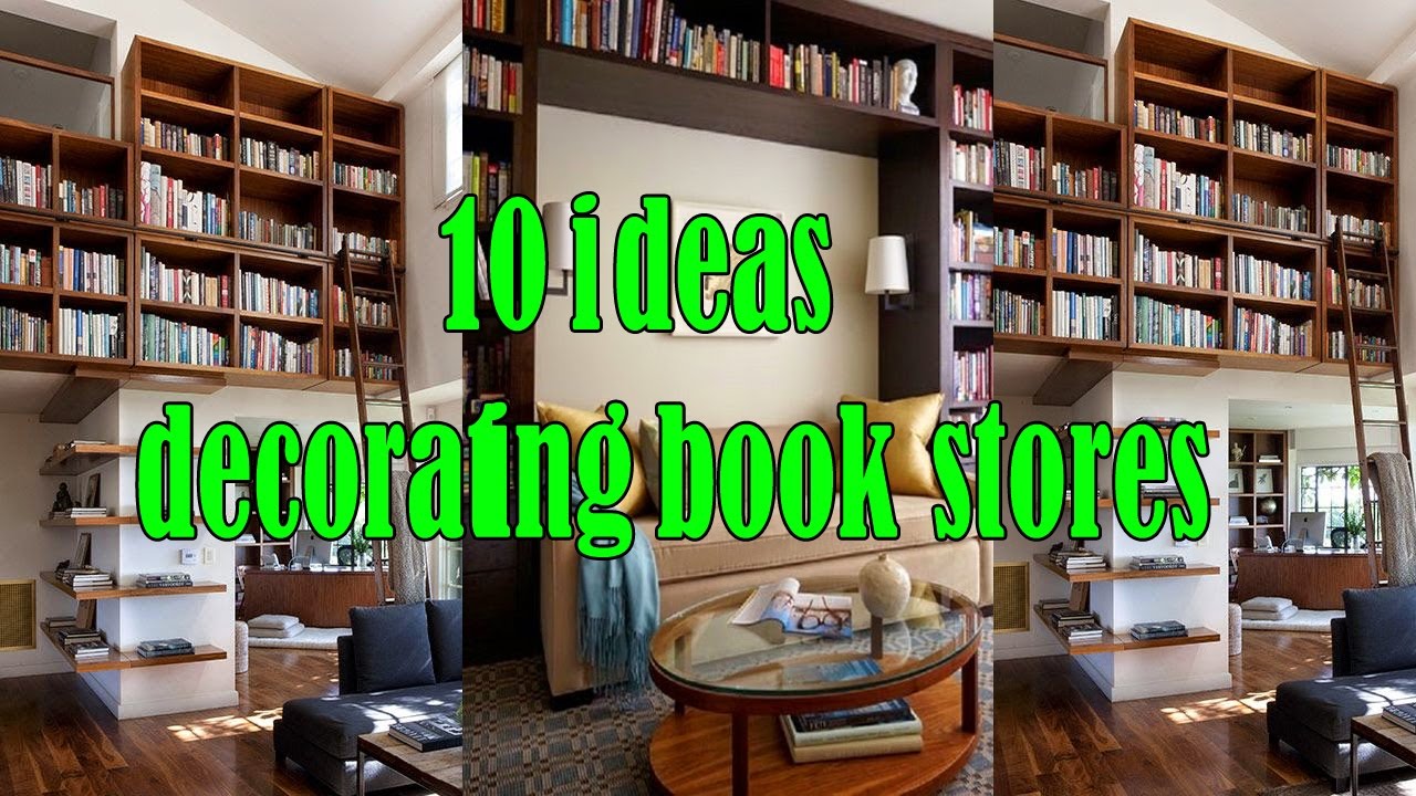 10 ideas decorating bookstores for the living room