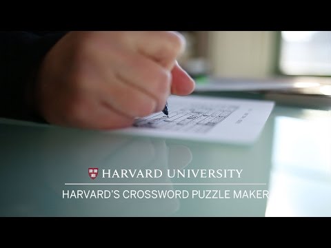Harvard's crossword puzzle maker