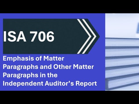 ISA 706 Emphasis of Matter