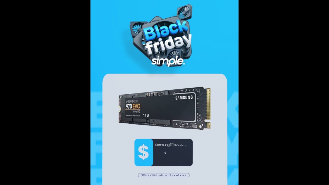 Black Friday Doorbusters - FEED Ad (16:9) | Simple AV for Retail | SAV-018