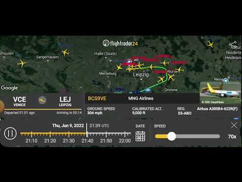 24 hour Leipzig Halle Airport Time-lapse