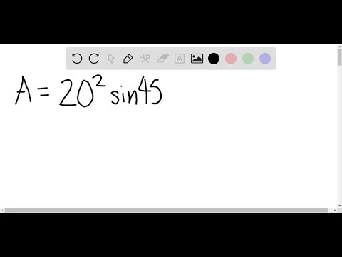 Write a function that accepts the values of the two sides and angle (in radians) between them. Then…