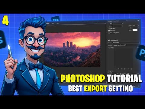 Best photoshop export settings for youtube thumbnails | photoshop export setting 🎨🤫