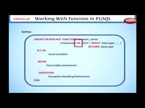 Learn Oracle | How to use Functions in PL SQL