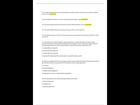 NCC EFM PRACTICE EXAM QUESTIONS AND ANSWERS 2022/2023 VERIFIED ANSWERS