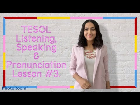 COURSERA. Micro Lesson. Listening, Speaking and Pronunciation.