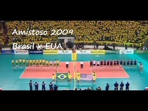 Amistoso 2009 - Brasil x Estados Unidos - Vôlei Masculino