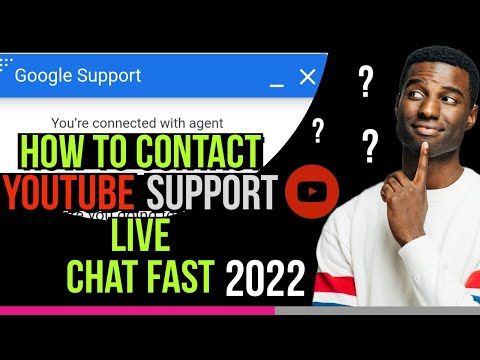 HOW TO CONTACT YOUTUBE/ GOOGLE SUPPORT LIVE CHAT AGENT FAST