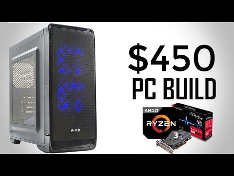 $450 RYZEN 3 1200 Gaming PC Build 2017! [1080P MAX SETTINGS]