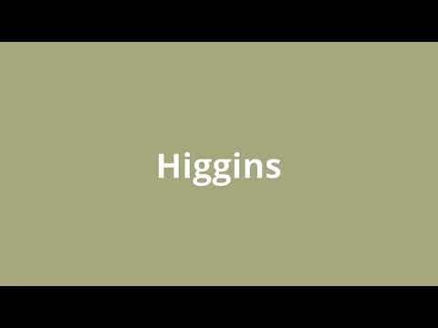 what is the meaning of Higgins
