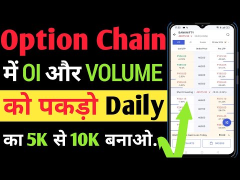 Option Chain में OI और Volume पकड़ो Daily का 5k बनाओ Option Trading से✅