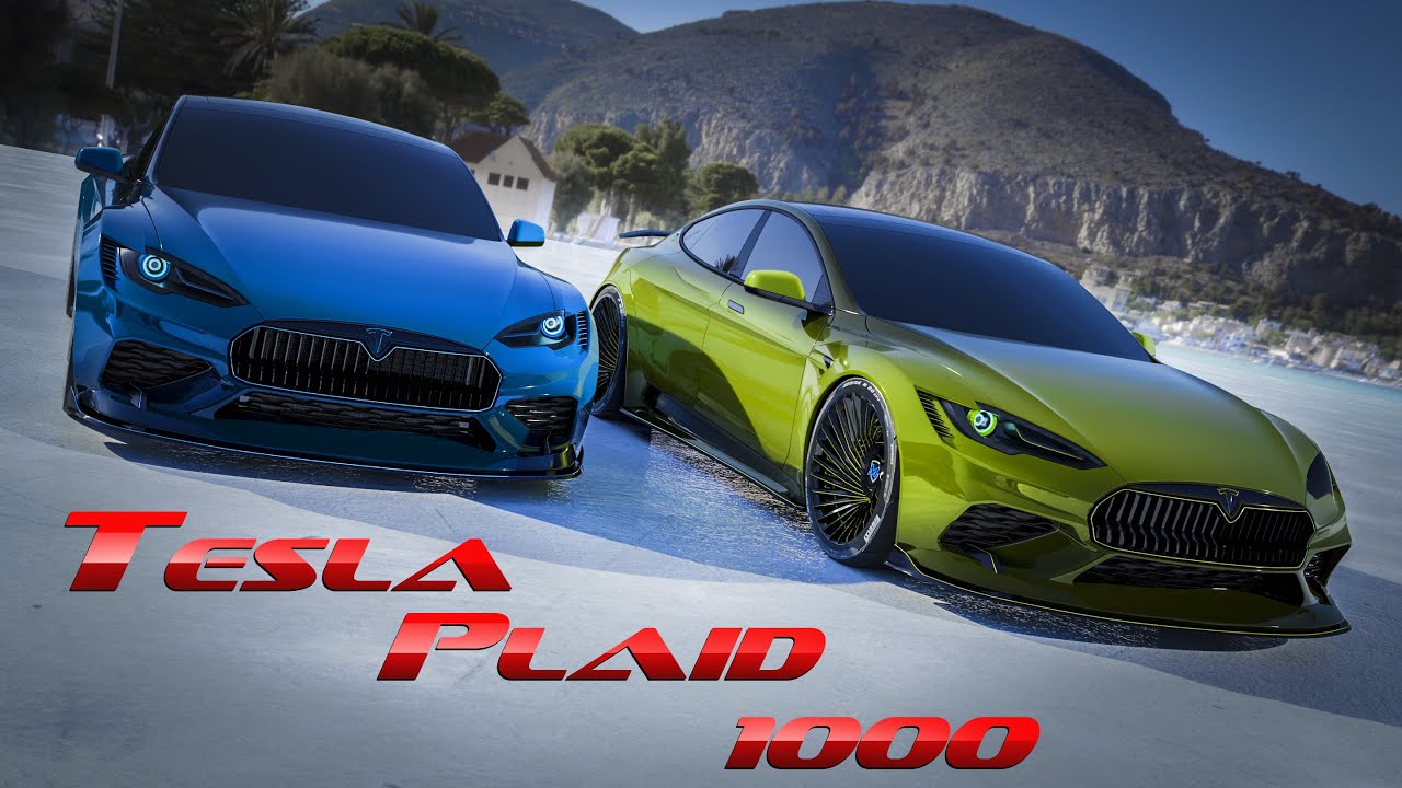 Tesla Model S Plaid “1000” Comes From a Virtually Slammed, Fast ...