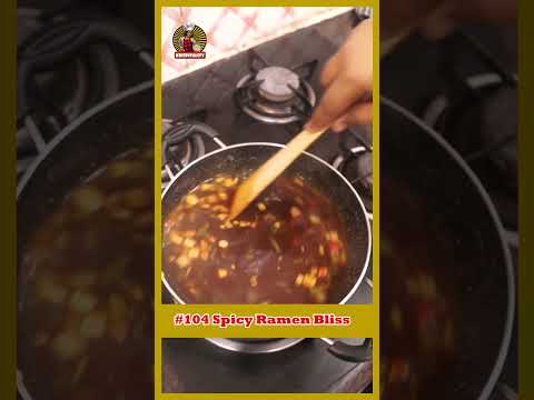 #104 Spicy Ramen Bliss | 🥗#SpicyChickenRamen #RamenLovers #NoodleCravings #ComfortInABowl  #shorts
