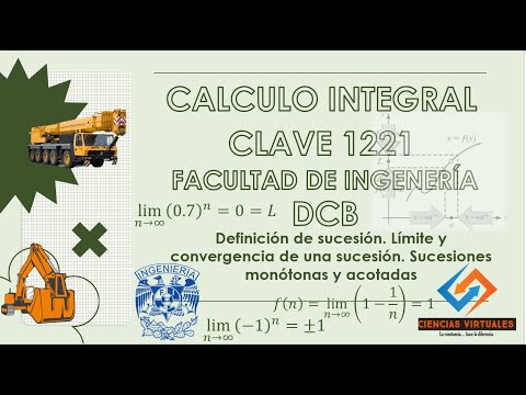 Calculo Integral: Sucesiones, limites, convergencia y sucesiones monotonas - acotadas