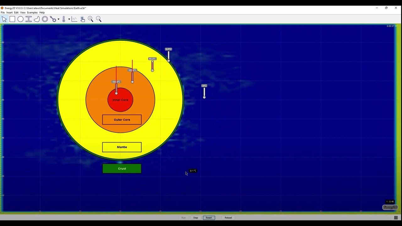 Group 52 - Heat transfer simulation between the core, mantle, crust, and atmosphere
