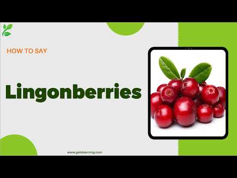 How to pronounce Lingonberries in American English