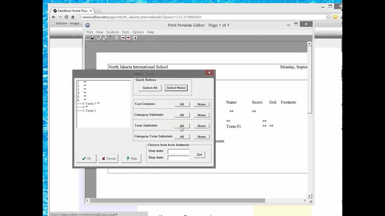 Create ES Progress Reports
