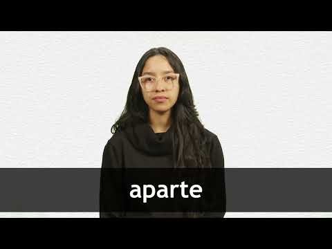 English Translation of “APARTE” | Collins Spanish-English Dictionary