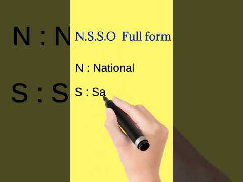 N.S.S.O  Full form | Full form of NSSO | #fullform