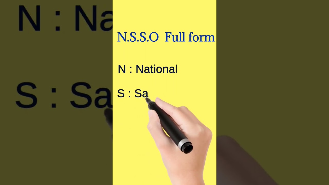 N.S.S.O  Full form | Full form of NSSO | #fullform