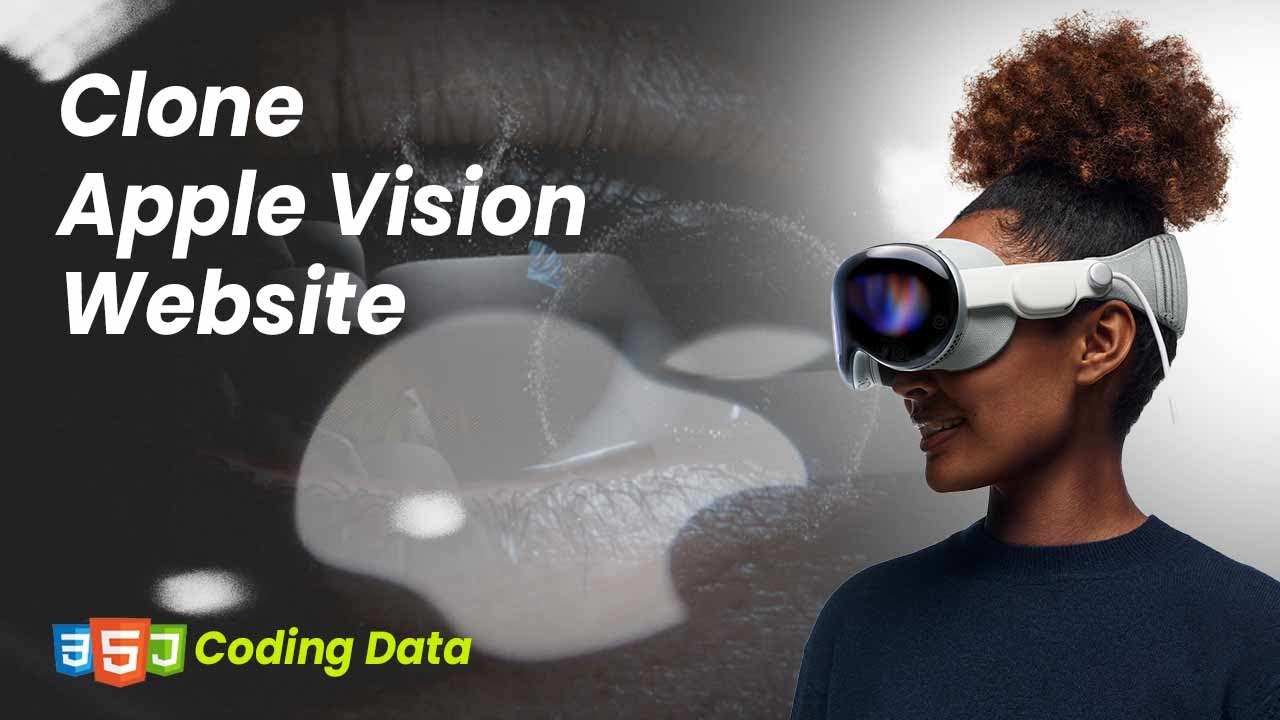 Clone Apple Vision Website Using HTML, CSS & JS |@sheryians #website #codingdata