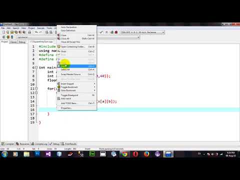 Square root of the sum squares of an array in C++ DevC++