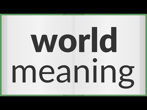 World | meaning of World
