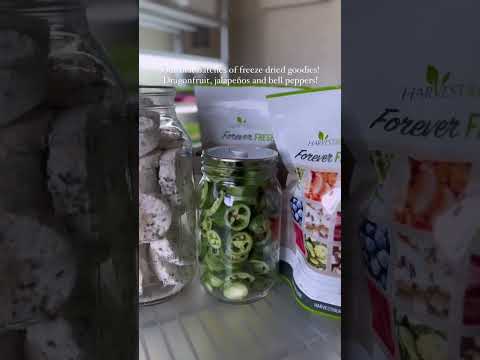 Our first batches in our new Harvest Right Freeze Dryer! Raw food Vegan