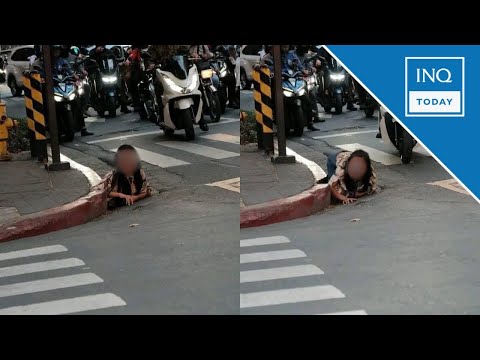 DSWD defends woman who crawled out of sewer: ‘Don’t make her a meme’ | INQToday