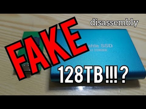 Fake Portable Mobile SSD From Aliexpress - 128TB = 60Gb electronics modified - Full disassembly