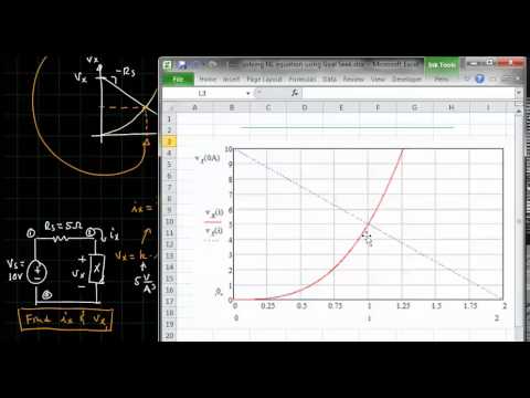 Analyzing Circuits Having a Nonlinear Element (3): Graphical solution