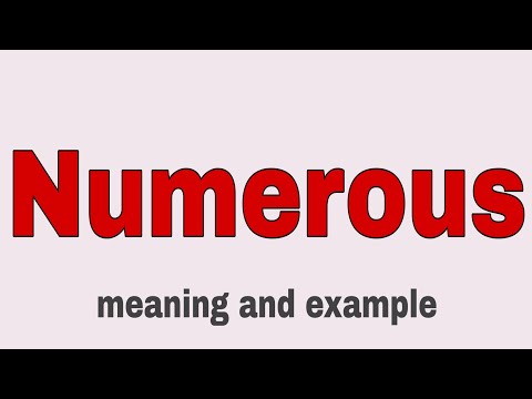 Numerous - meaning and example #english #vocabulary #learn #listening #vaishnavi #youtube #shorts