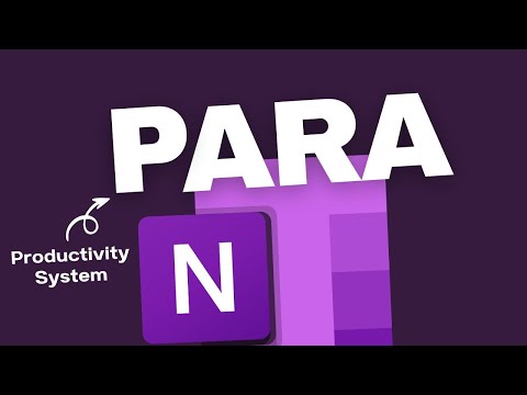 PARA System in One Note - 10x Your Productivity